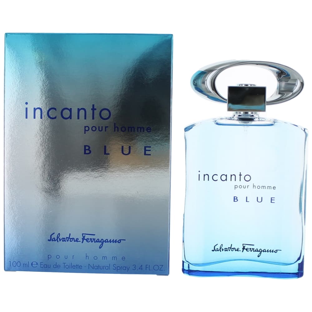 Incanto Blue by Salvatore Ferragamo, 3.4 oz EDT Spray for Men ...